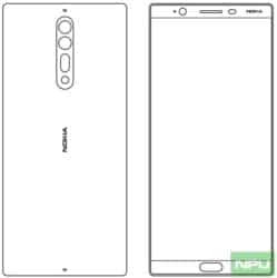 Nokia 8 and Nokia 9 Design sketches: bezel-less, iris scanner