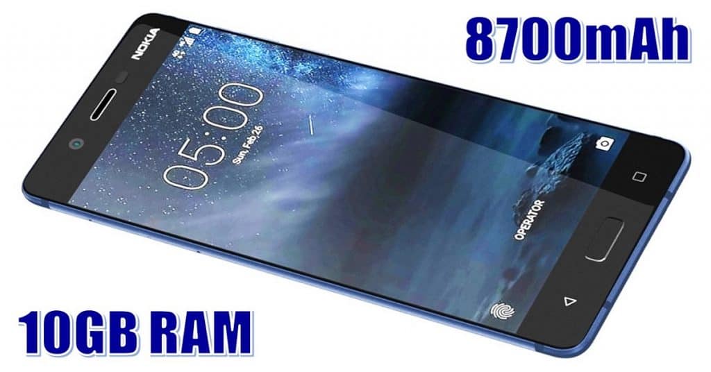 Nokia Note Xtreme Pro 2018 flagship: 10GB RAM and 8700mAh batt...>