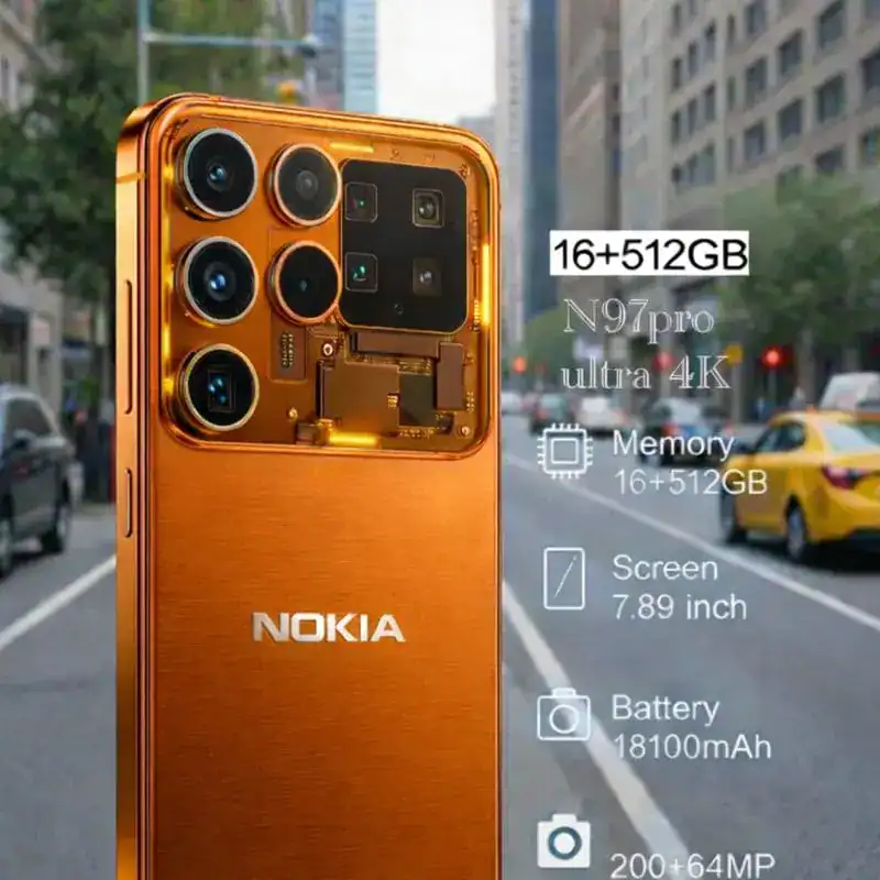 Nokia N97 Pro Ultra 4K Specs: 18100mAh Battery, 16GB RAM!