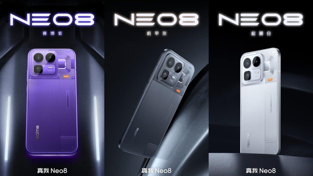 Realme Neo8 Specs: 24GB RAM, 8000mAh Battery, Three Color Options!